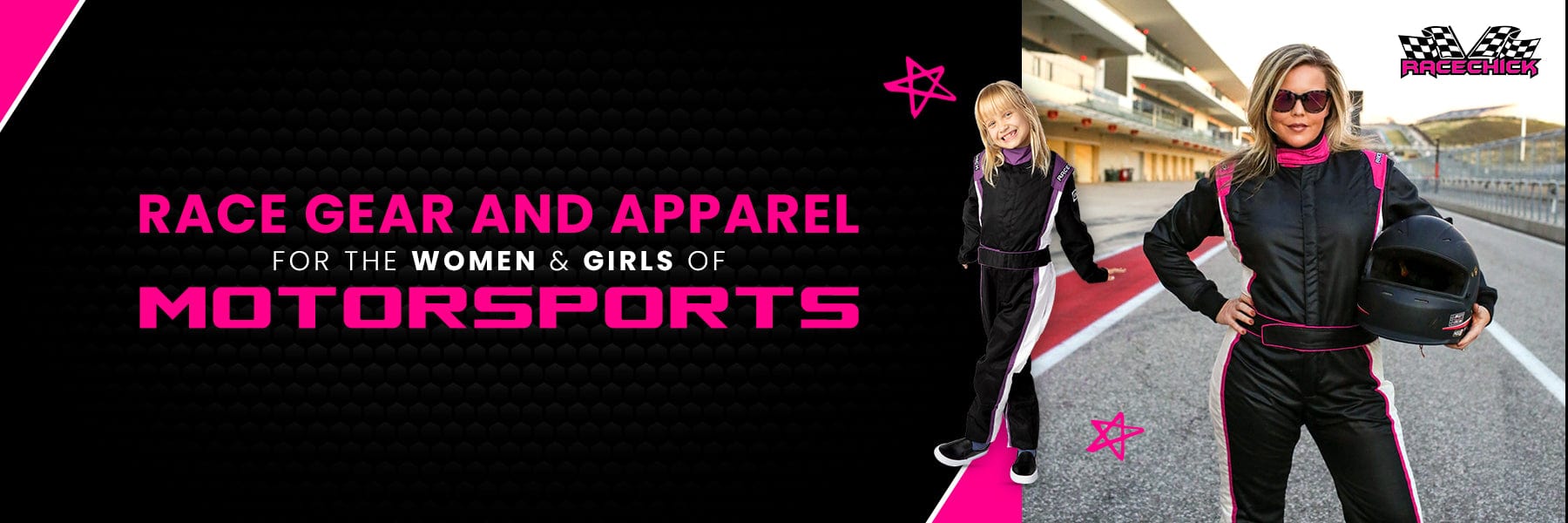 Racechick | Women's & Girls SFI Racing Fire Suits & Safety Gear