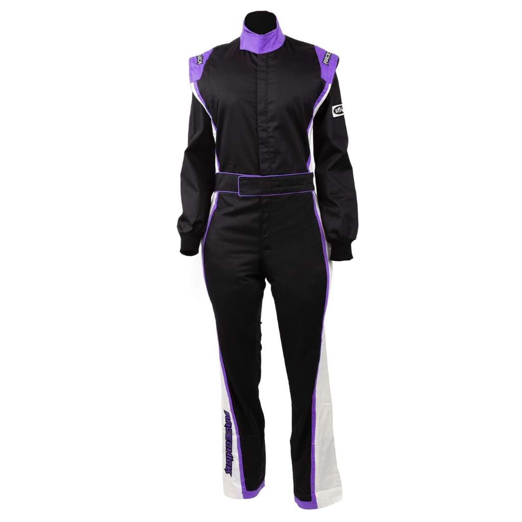 FIERCE Women's Racing Suit Black Purple | SFI 3.2A/5 Certified Nomex ...