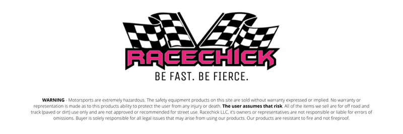 Pink Racechick Sticker Decal