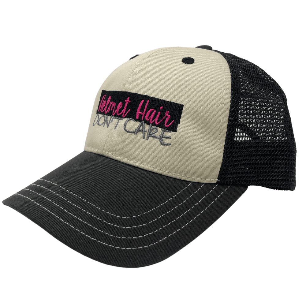 Helmet Hair Don't Care Hat - Women's Racing Hat - Racechick
